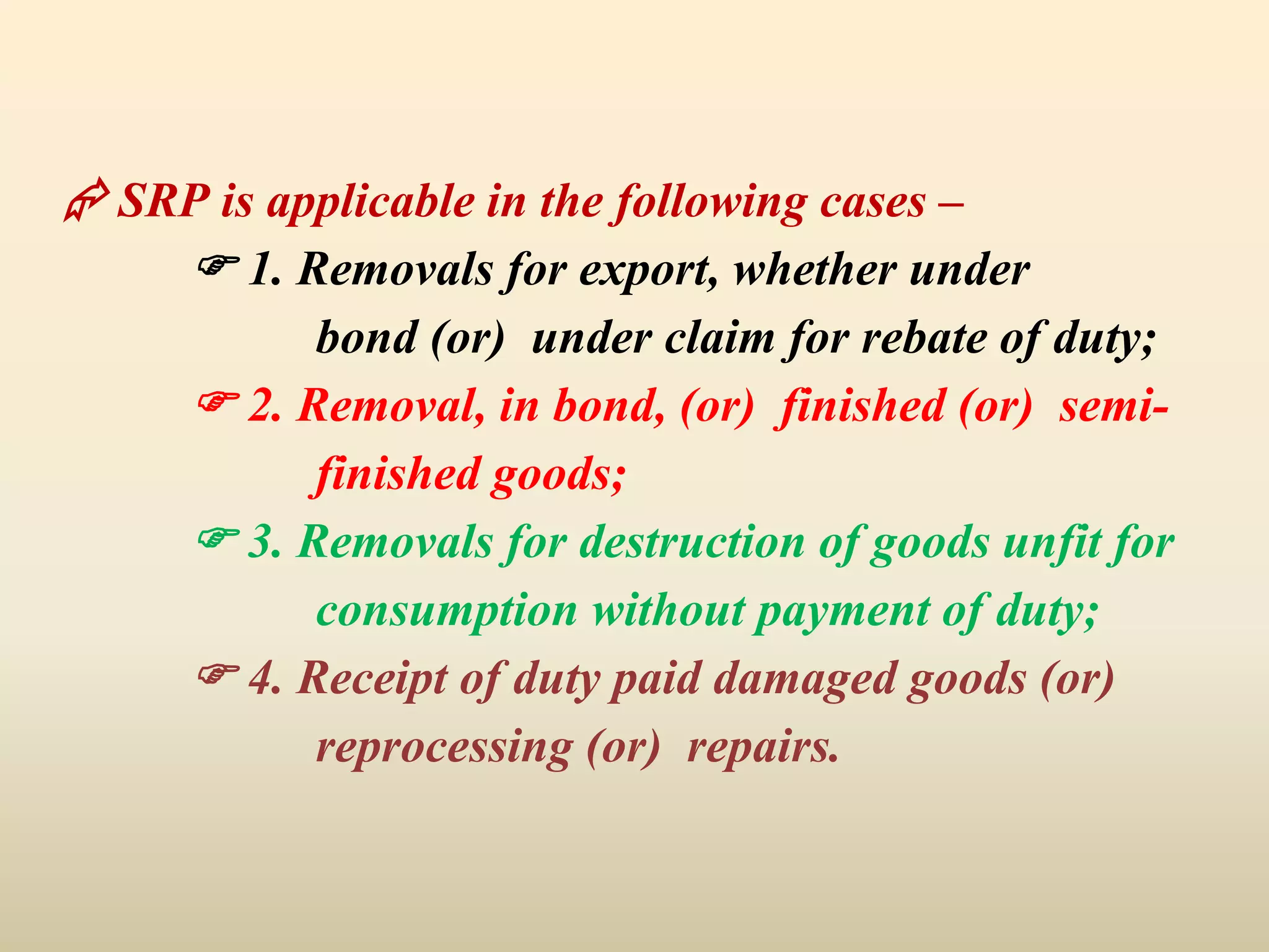 Clearance of excisable goods | PPTX