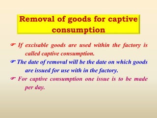 Clearance of excisable goods | PPTX