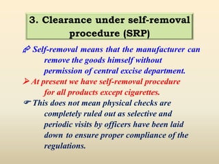 Clearance of excisable goods | PPTX