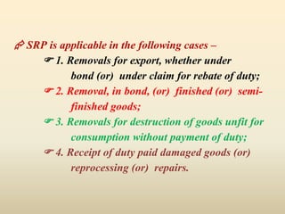 Clearance of excisable goods | PPTX