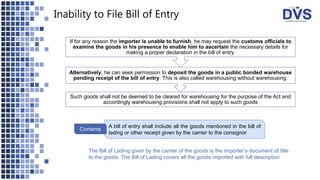 Clearance of import and export goods customs law | PPTX