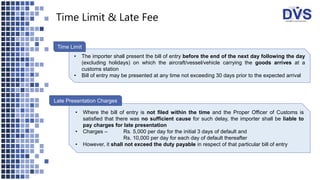 Clearance of import and export goods customs law | PPTX