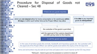 Clearance of import and export goods customs law | PPTX