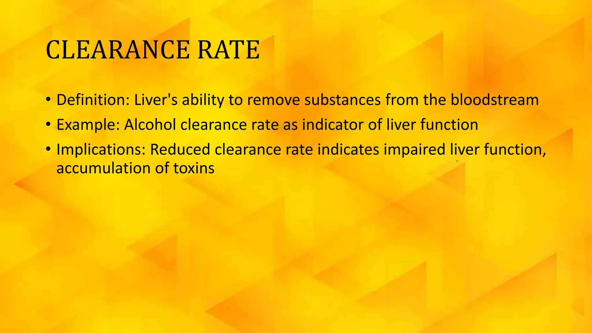 clearance rate. summary, application and drug interaction pptx | PPTX