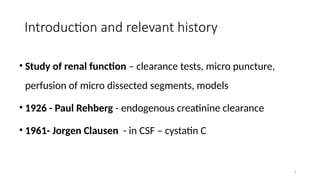 Clearance tests and their functional significance | PPT
