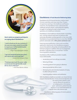 ClearBalance brochure | PDF