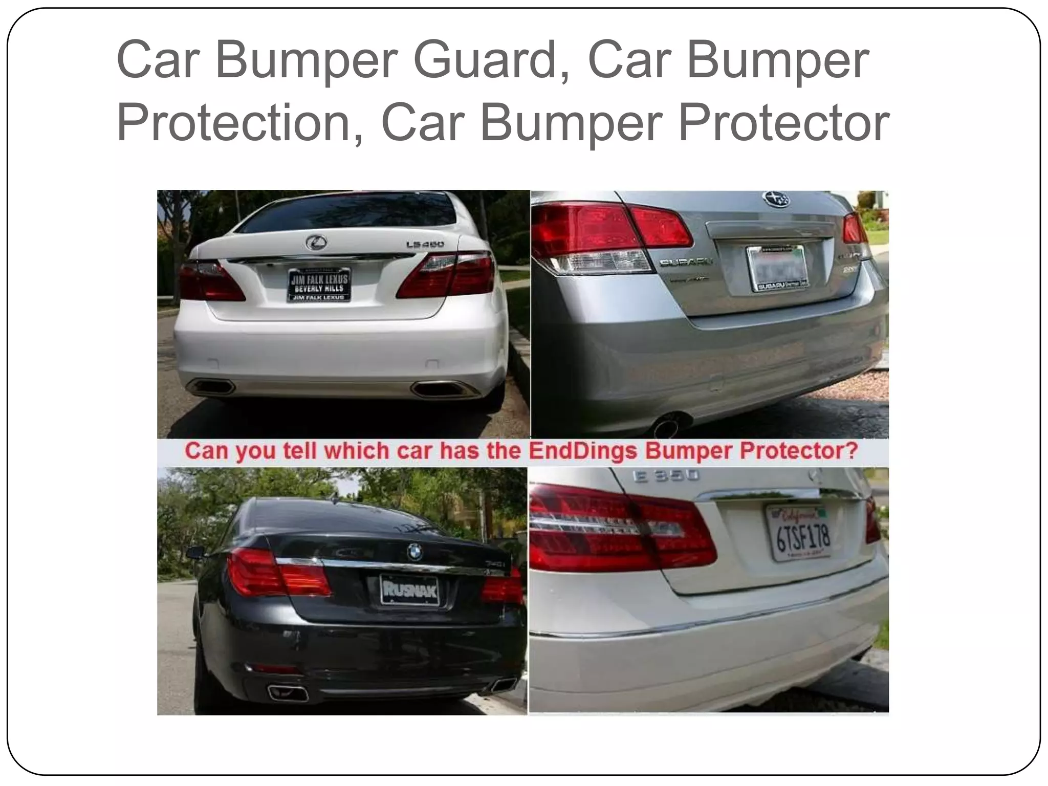 Clear bumper protector | PPT