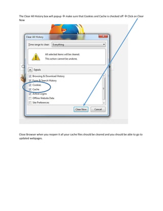How to clear Cache files/pages from browsers | PDF