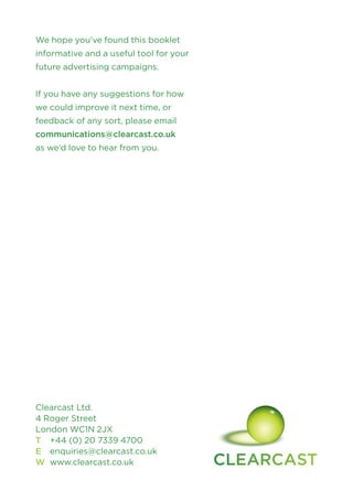 ClearCast Guide For Advertisers And Agencies | PDF