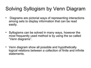 Clear concepts of syllogism & key rules | PPT