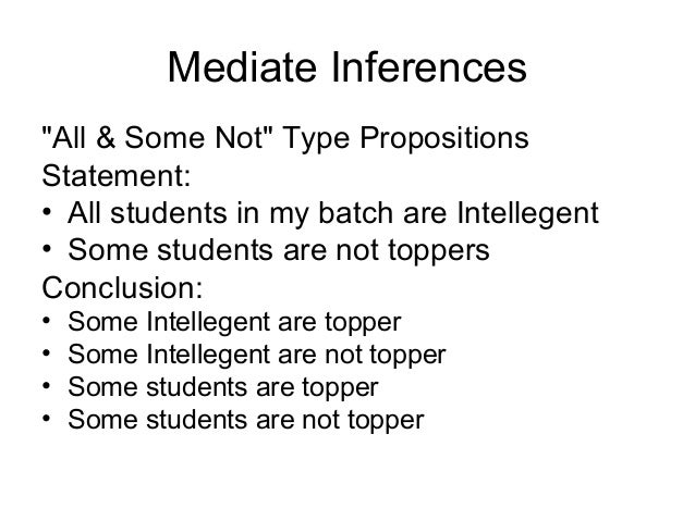 What Is Mediate Inference What Is Logic 2019 01 27 what-is-mediate-inference-what-is-logic-2019-01-27