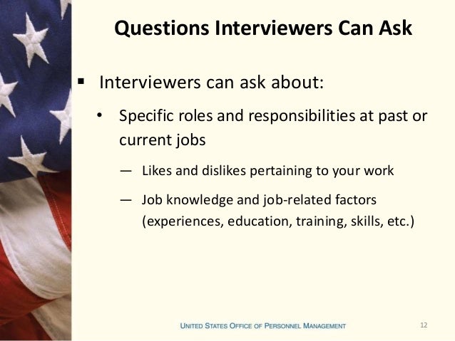 Interviewing with the Federal Government