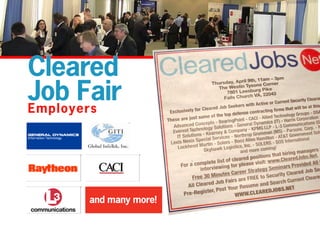 Cleared Job Fair Fundamentals | PPT