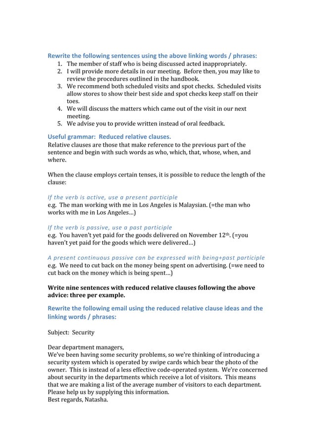 Clear email worksheet | PDF