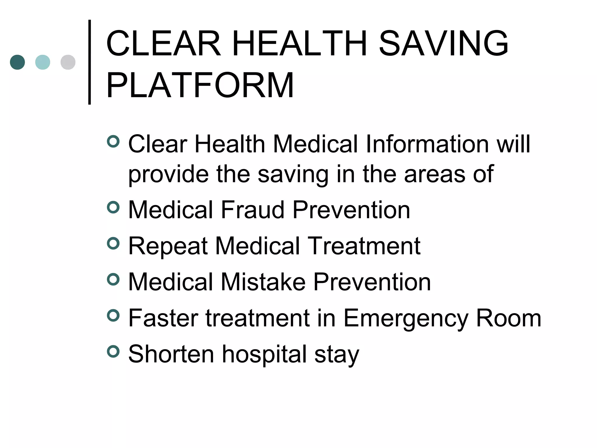 Clear health medical saving | PPT