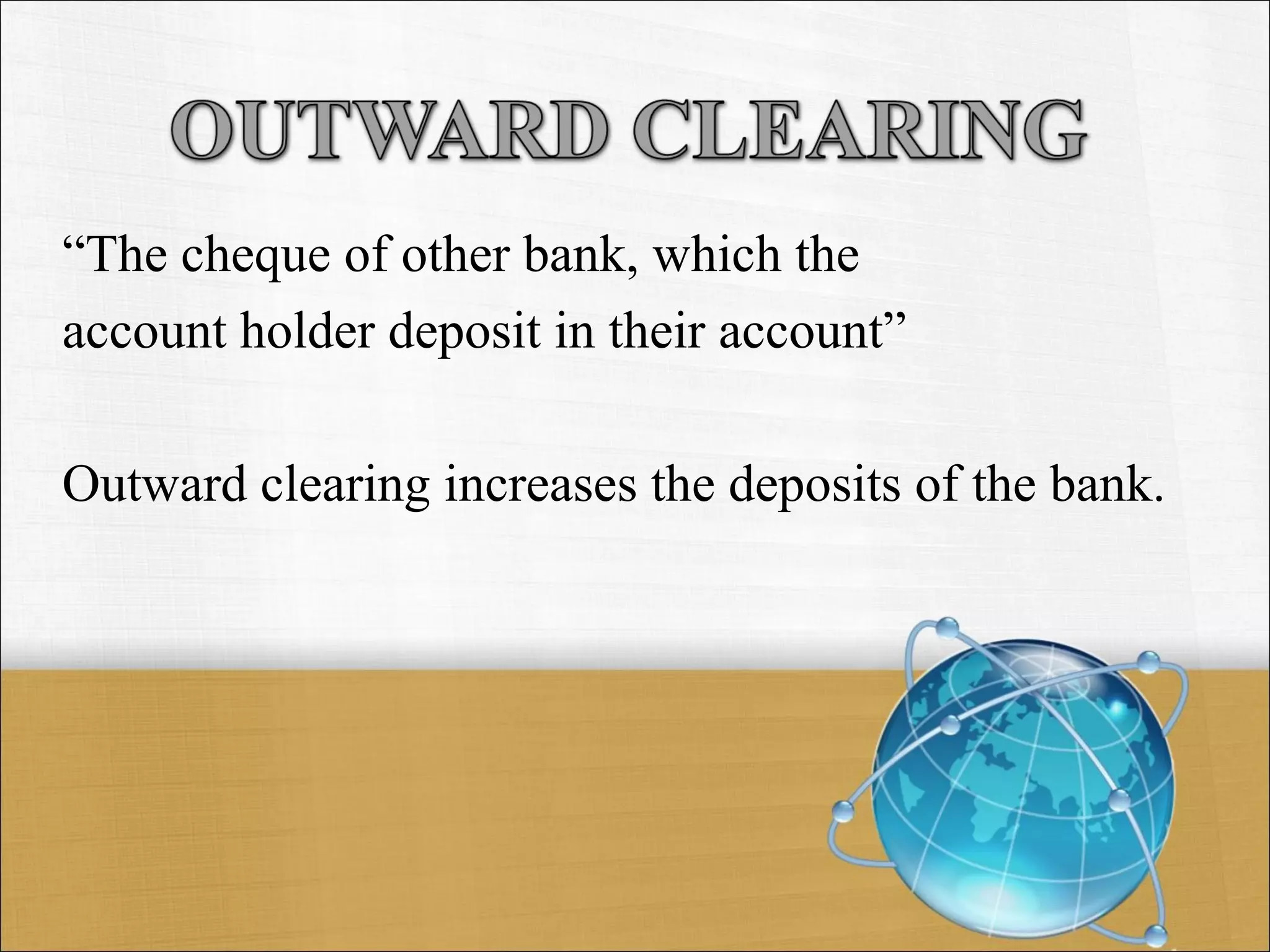 Cheque Clearing & Nift Processing | PPT