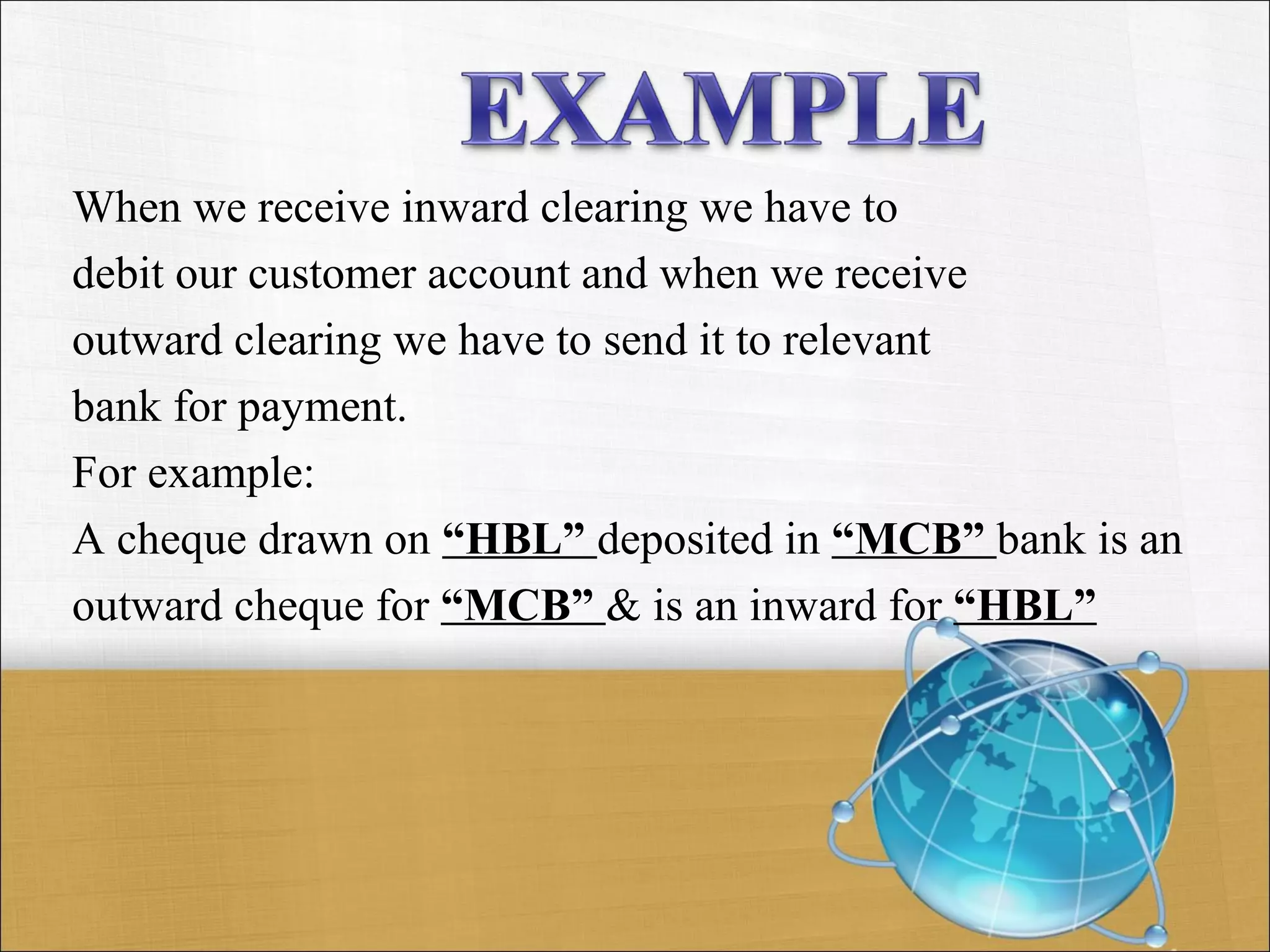 Cheque Clearing & Nift Processing | PPT