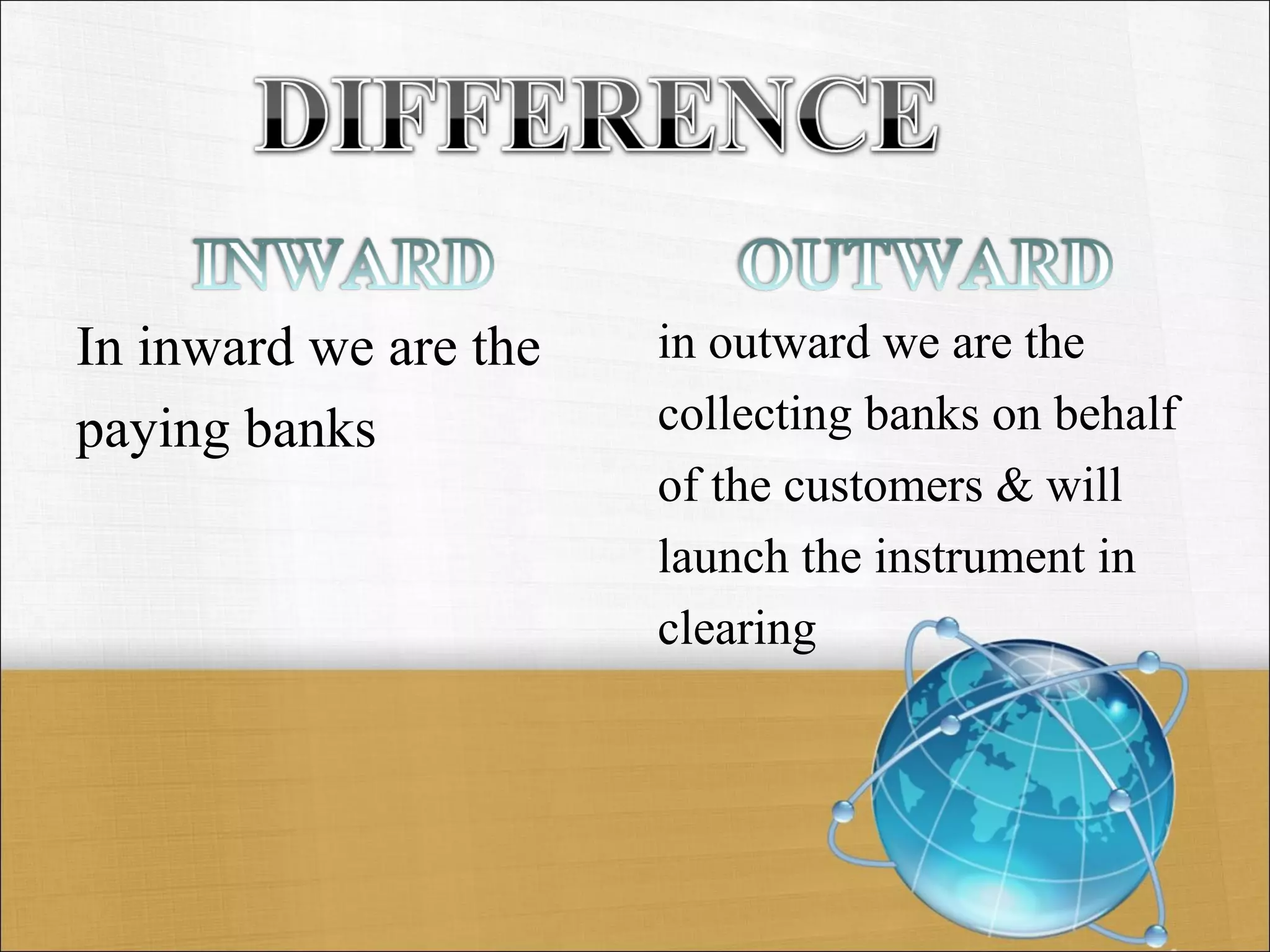 Cheque Clearing & Nift Processing | PPT