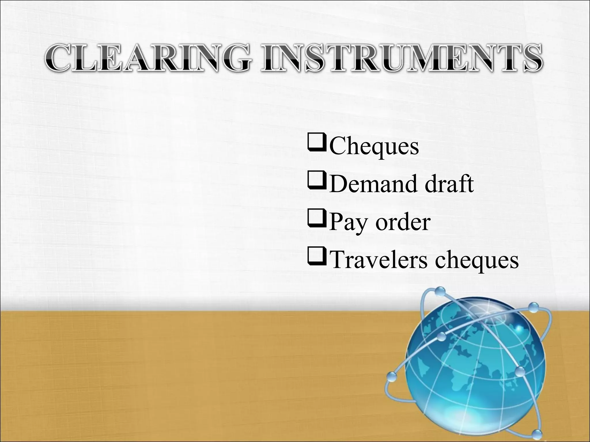Cheque Clearing & Nift Processing | PPT