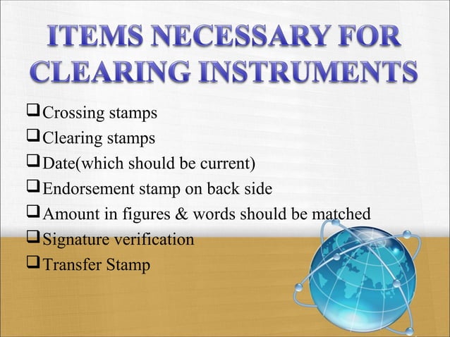 Cheque Clearing & Nift Processing | PPT | Credit Cards | Personal Debt