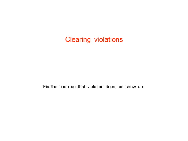 Clearing violations | PDF