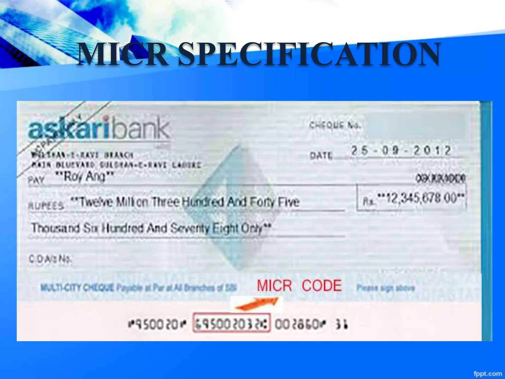 Cheque Clearing & Nift Processing | PPTX