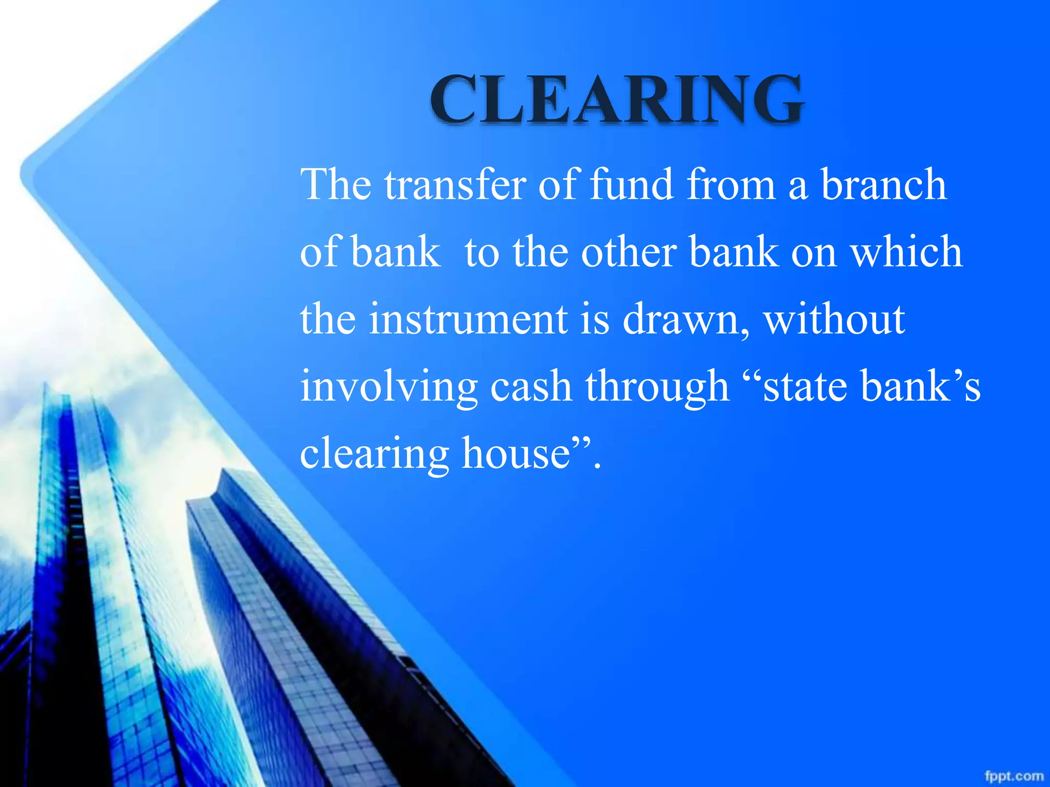 Cheque Clearing & Nift Processing | PPTX