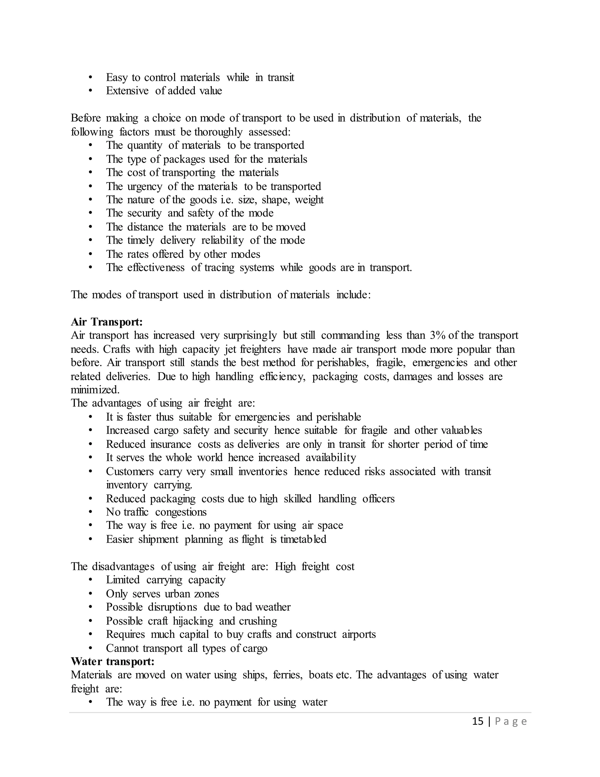 Clearing and forwarding notes | DOCX