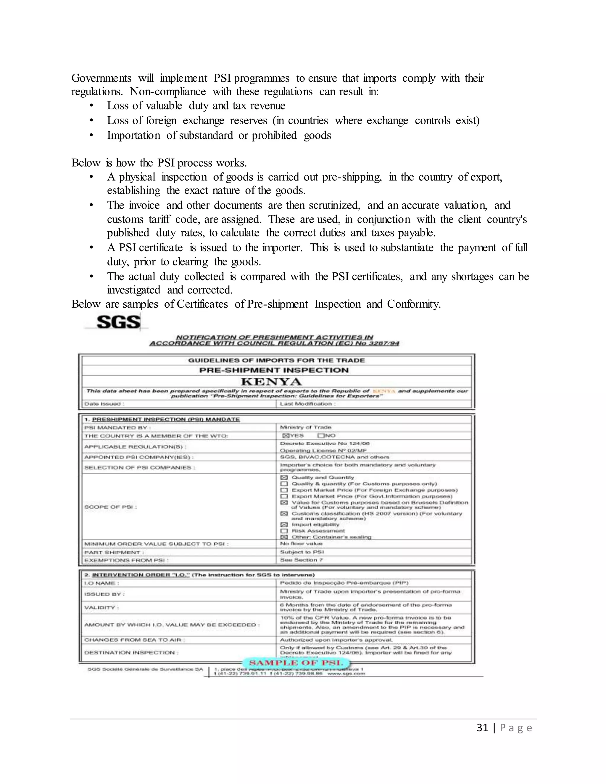 Clearing and forwarding notes | DOCX