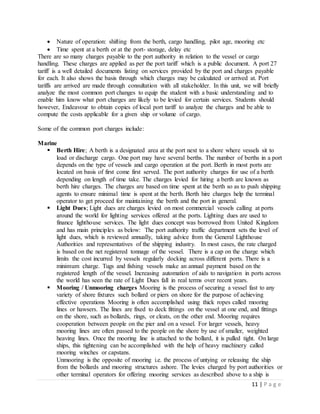 Clearing and forwarding notes | DOCX