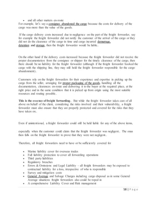 Clearing and forwarding notes | DOCX