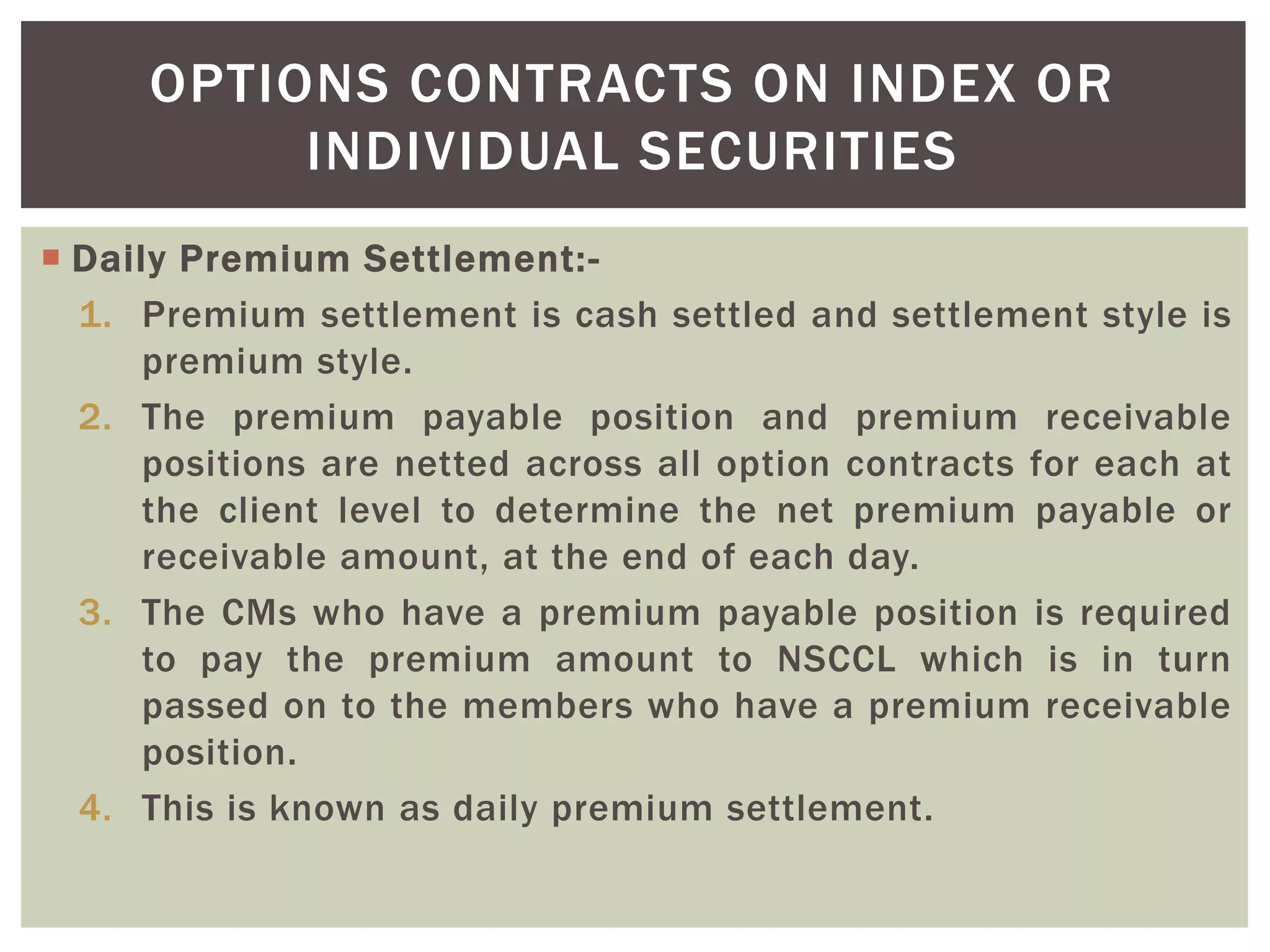 Clearing and settlement derivatives | PPTX