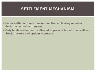 Clearing and settlement derivatives | PPTX