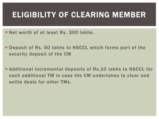 Clearing and settlement derivatives | PPTX