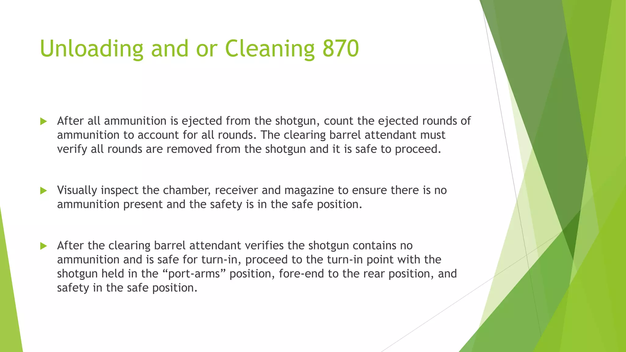 Clearing Barrel Procedures | PPTX