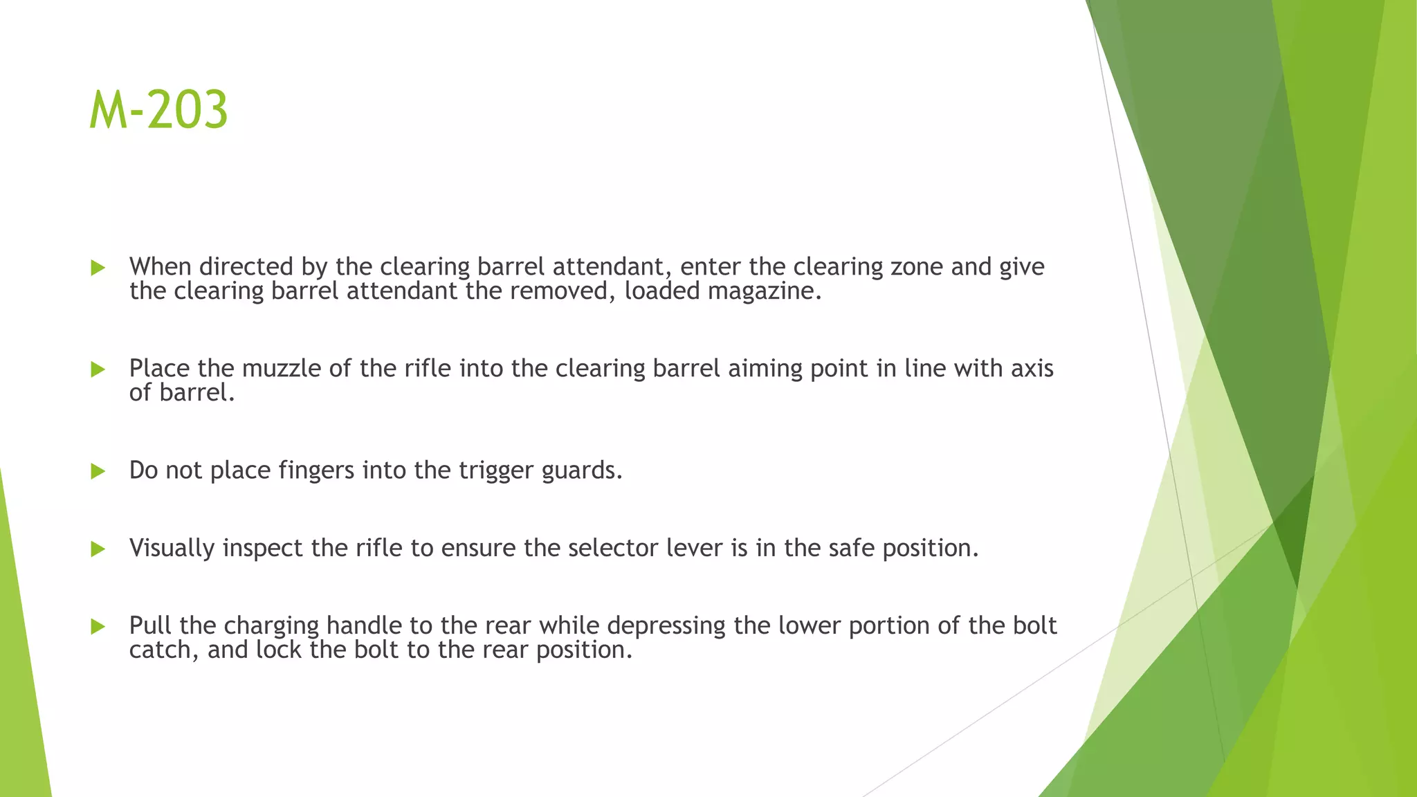 Clearing Barrel Procedures | PPTX