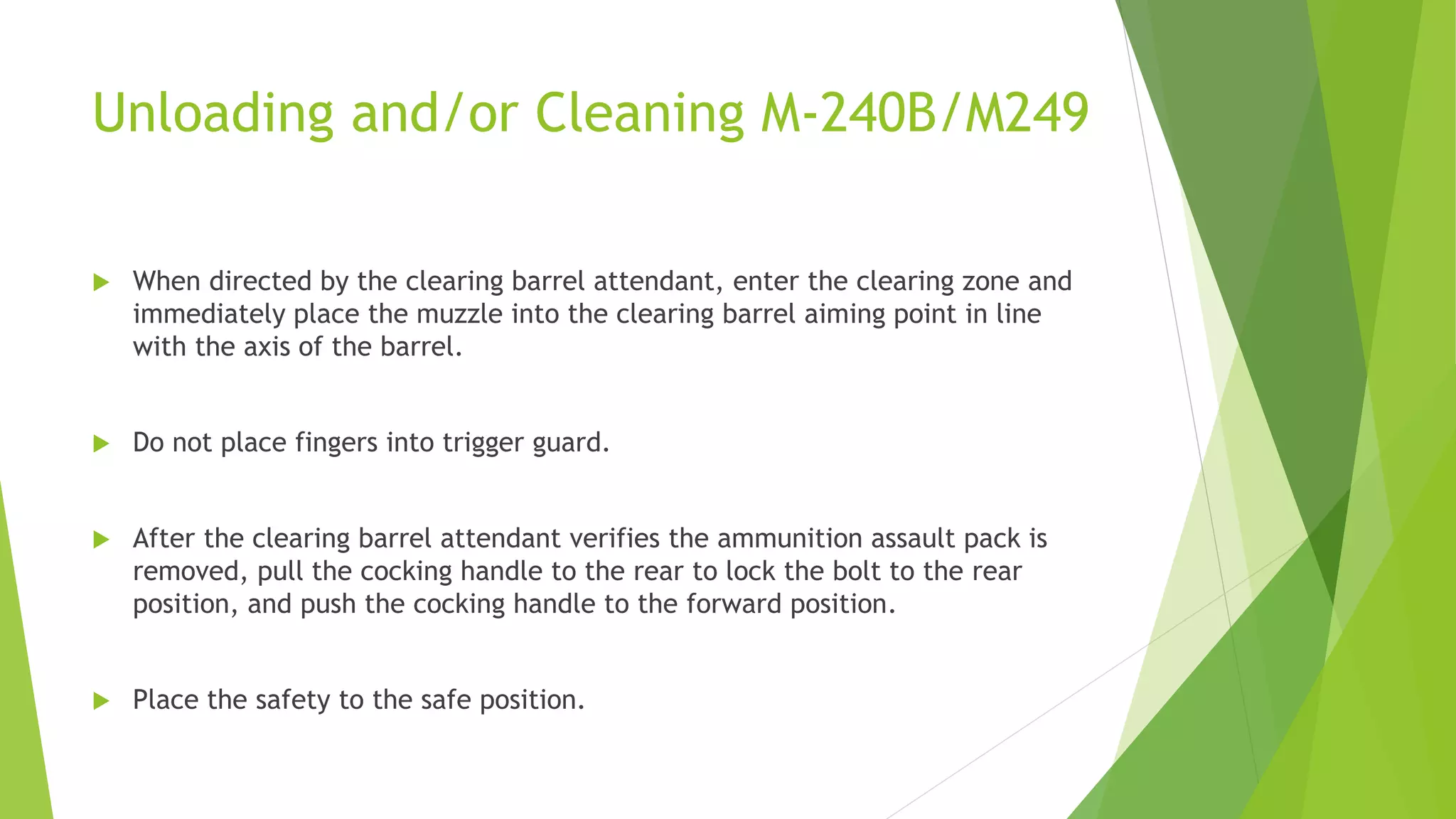 Clearing Barrel Procedures | PPTX
