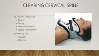 Clearing cervical collar | PPTX