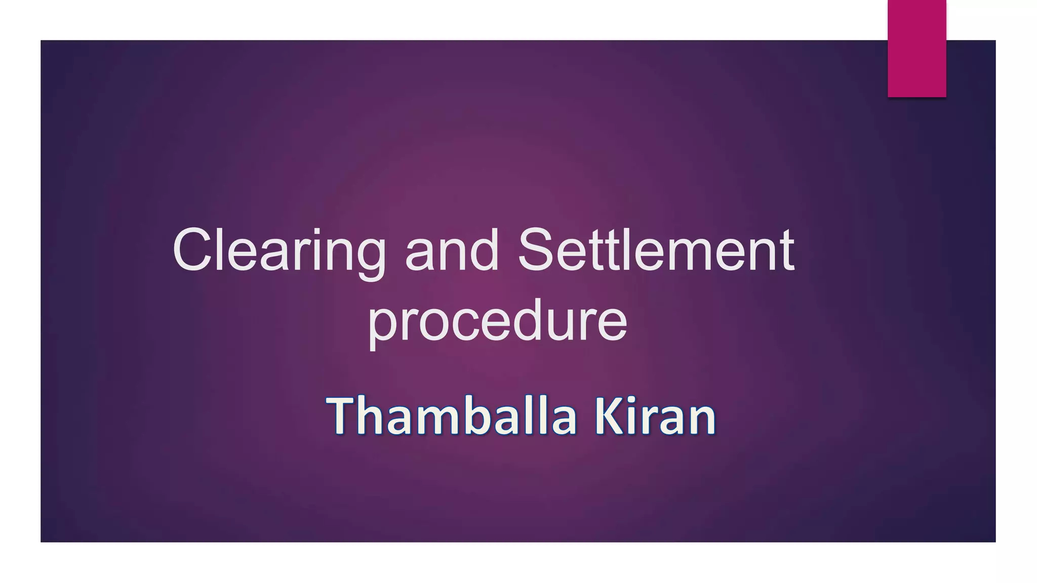 Clearing corporation of india ltd | PPTX