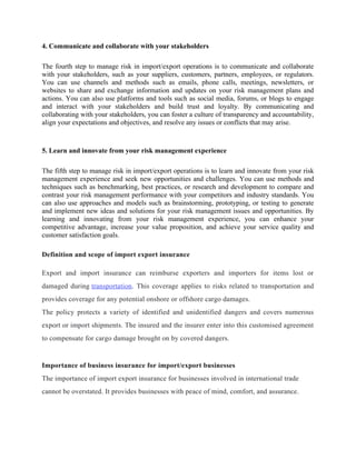 Clearing & Forwarding in Import & Export -Unit V.docx