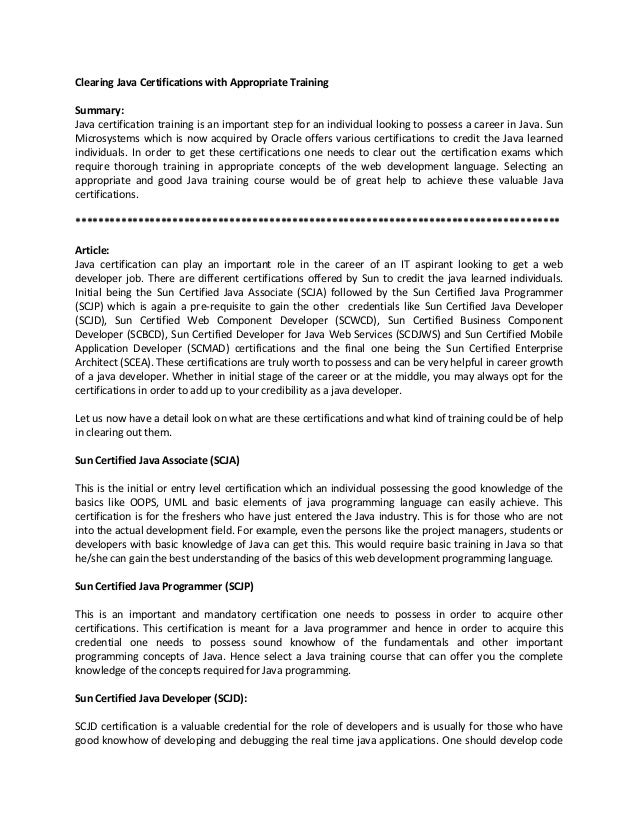Clearing sun java_certifications_with_appropriate_training
