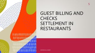 clearing the table and presenting bill.pptx