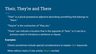 Usage and the Usual Suspects: Clearing Up Commonly Confused Words | PPTX