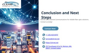 Clearnet: Your Premier Fiber Optic Contractor | PPT