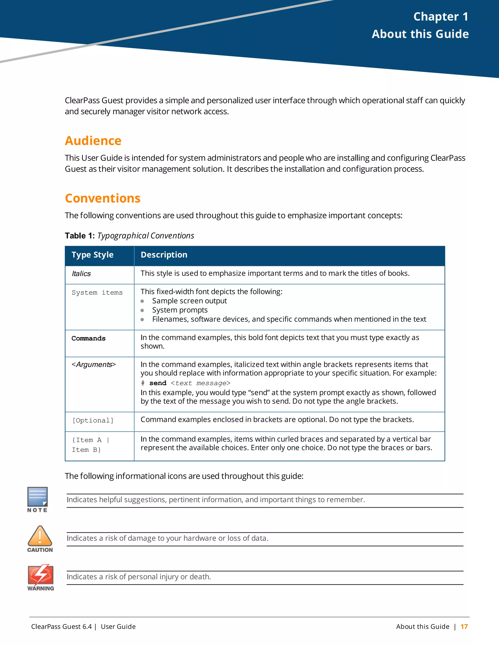 ClearPass Guest 6.4 User Guide | PDF