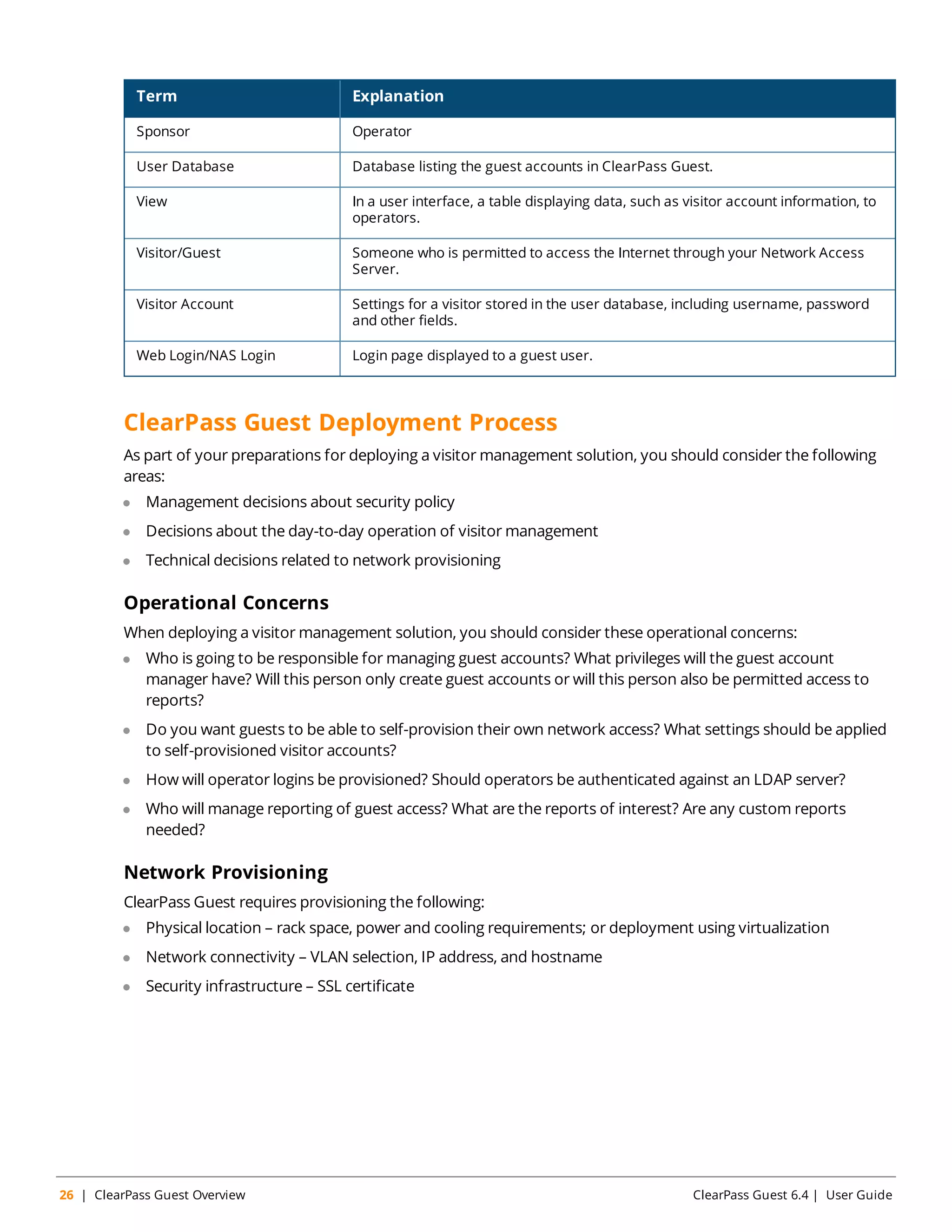 ClearPass Guest 6.4 User Guide | PDF