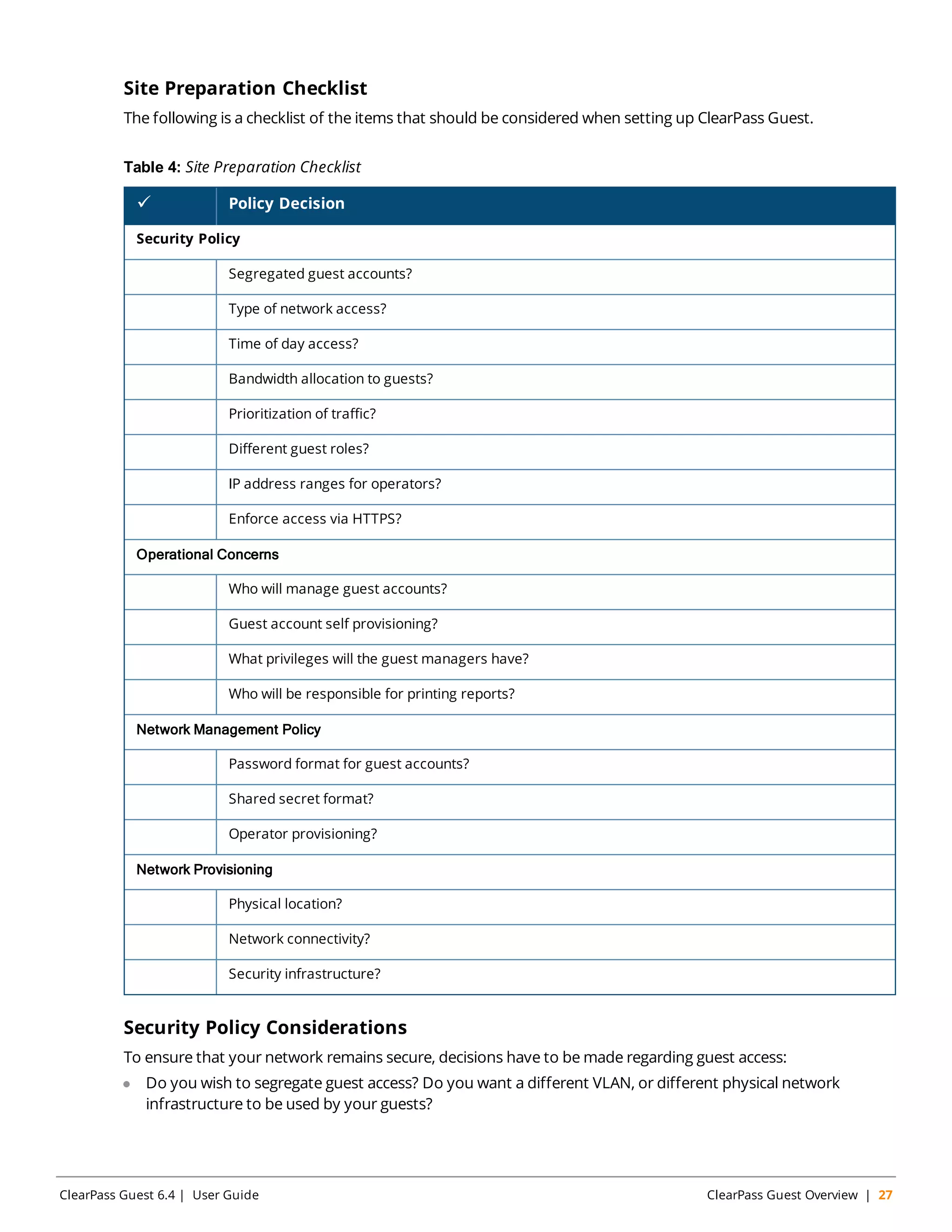 ClearPass Guest 6.4 User Guide | PDF
