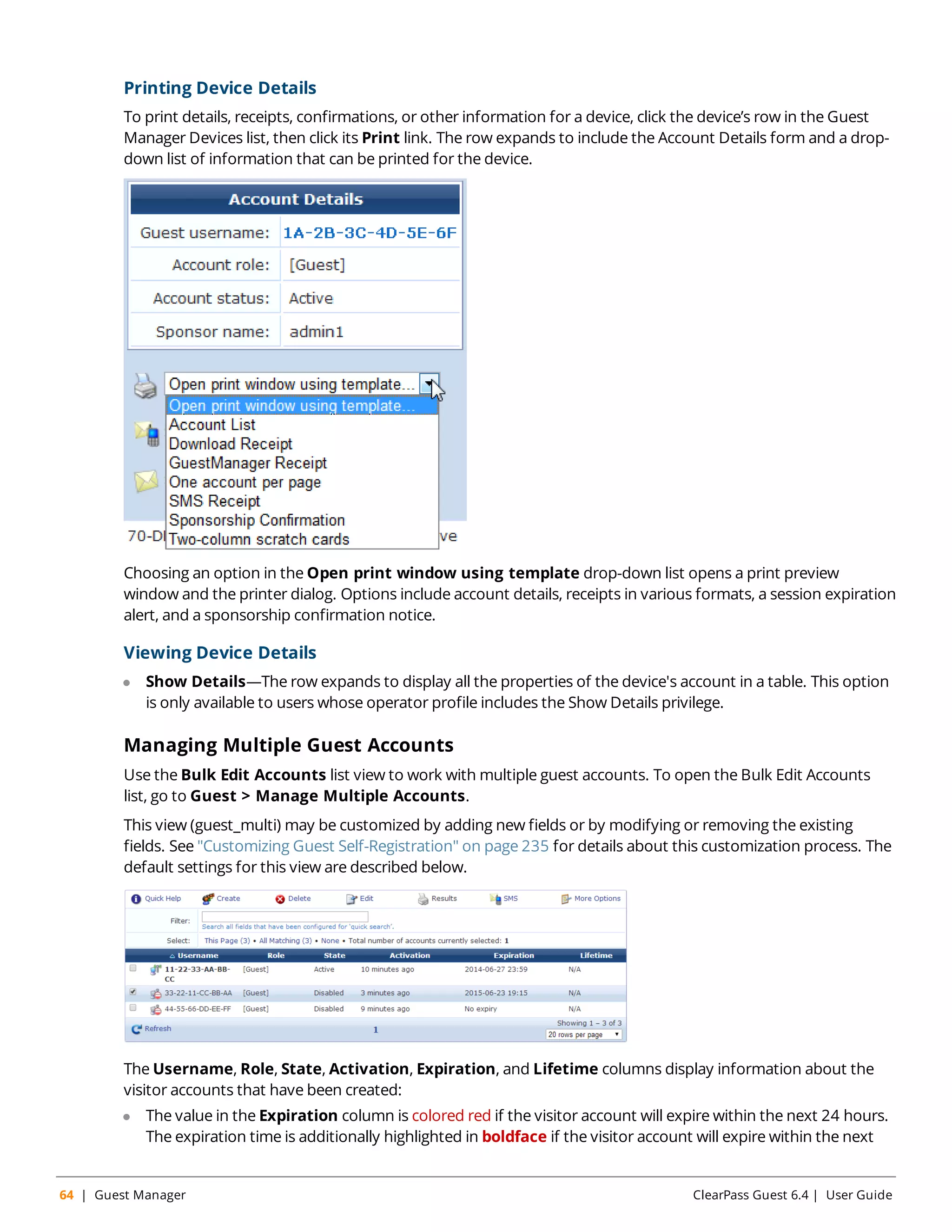 ClearPass Guest 6.4 User Guide | PDF