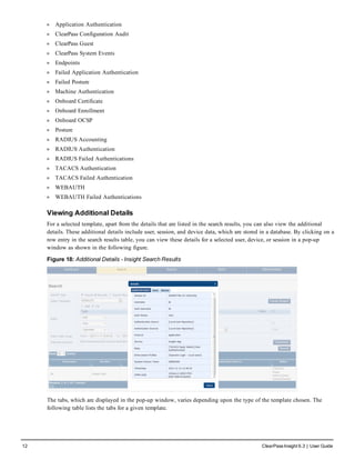 ClearPass Insight 6.3 User Guide | PDF