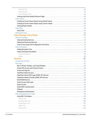 ClearPass Policy Manager 6.3 User Guide | PDF